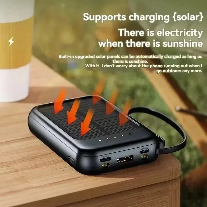 SG (inventory) 4-wire solar power bank 20000mAh fast charging compact ...