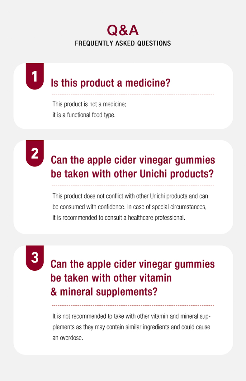 【Official】Unichi Apple Cider Vinegar Teddi Lab Gummy (60 Gummies) Apple ...