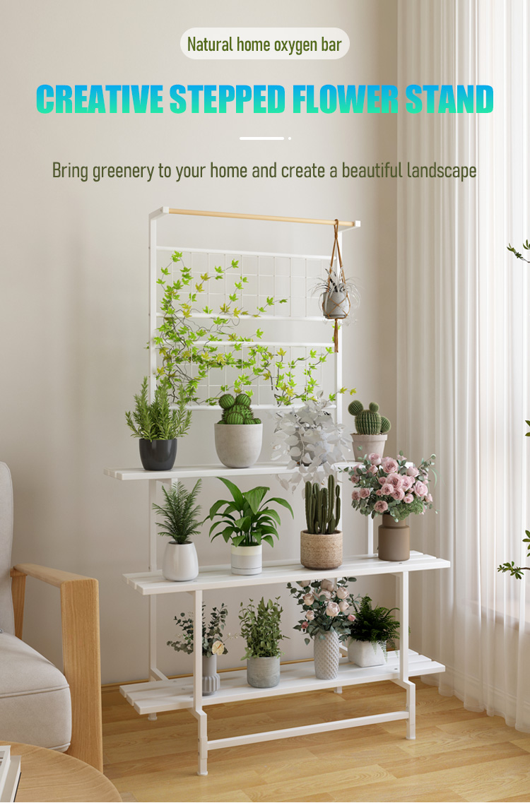 [SG Stock] Plant rack | Plant stand | Wrought Iron Stepped Indoor ...