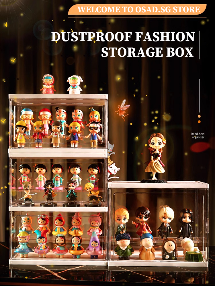 (Buy 3 Get 1 Free)LED Popmart Display Box For Labubu Molly Figurine ...