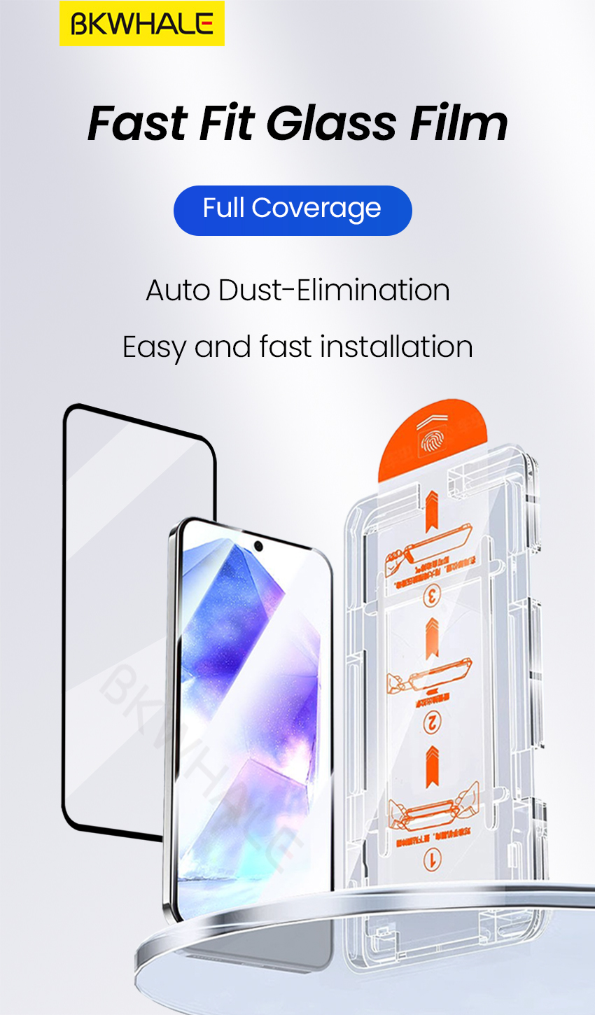 BKWHALE Easy Install Tempered Glass For Samsung Galaxy A55 A56 A35 A36 ...