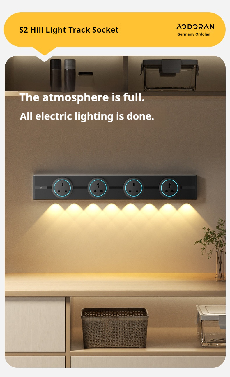 Odoran British Standard Multi-Function Track Socket International Plug ...