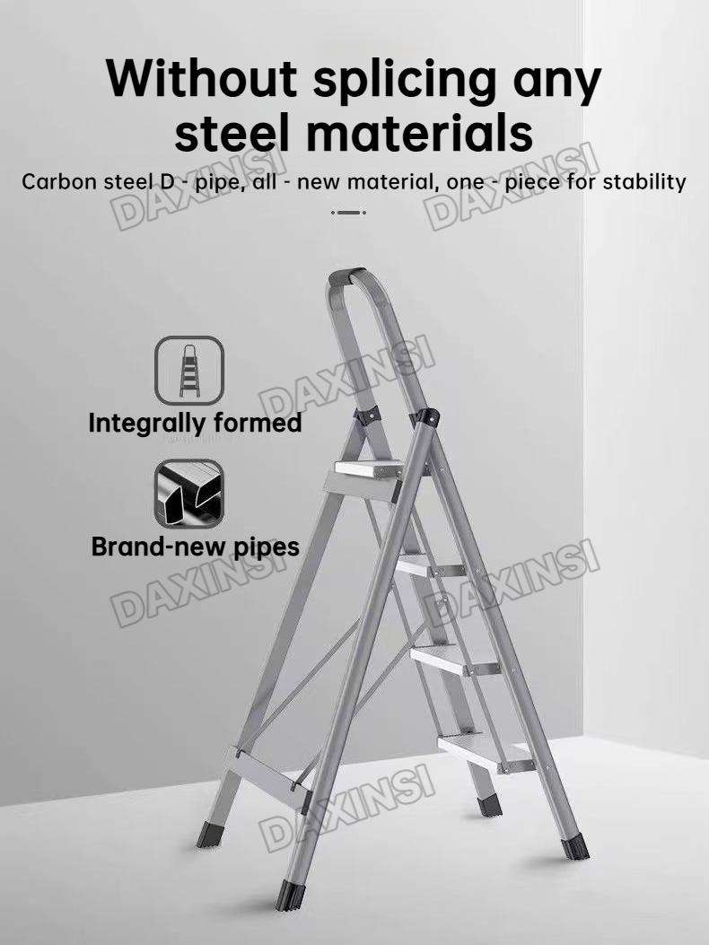 DAXINSI Aluminium Ladder Foldable Ladder 4 5 6 Step Ladder 150kg ...
