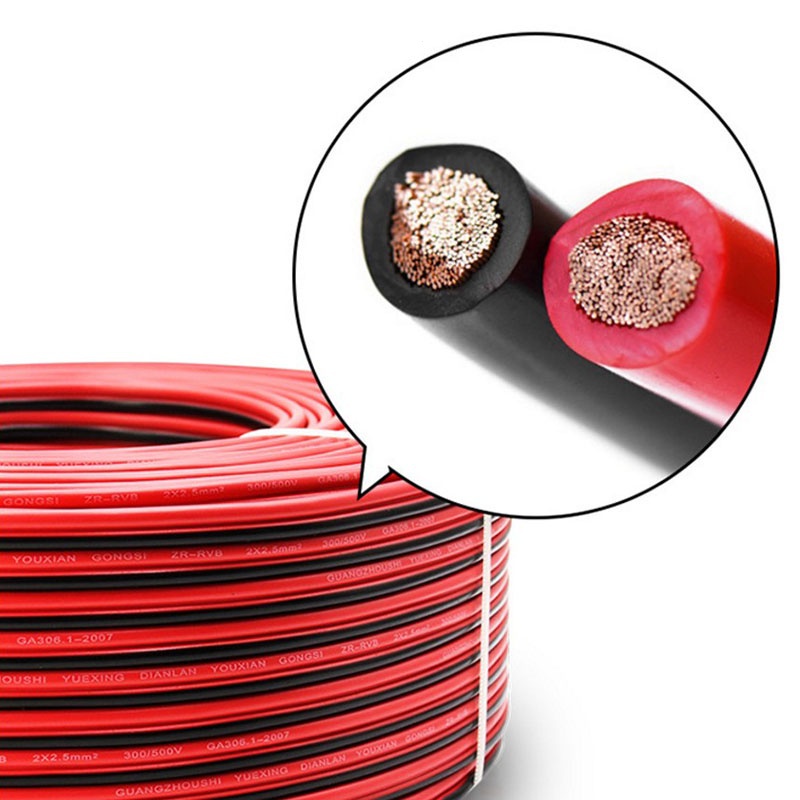 RVB red and black double parallel line 2-core 0.3 - 2.5 square flexible ...