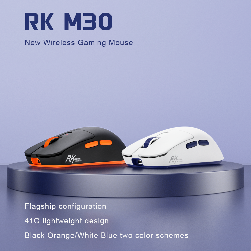 RK M30 Royal Kludge Wireless Mouse Tri-Mode Bluetooth Wireless ...