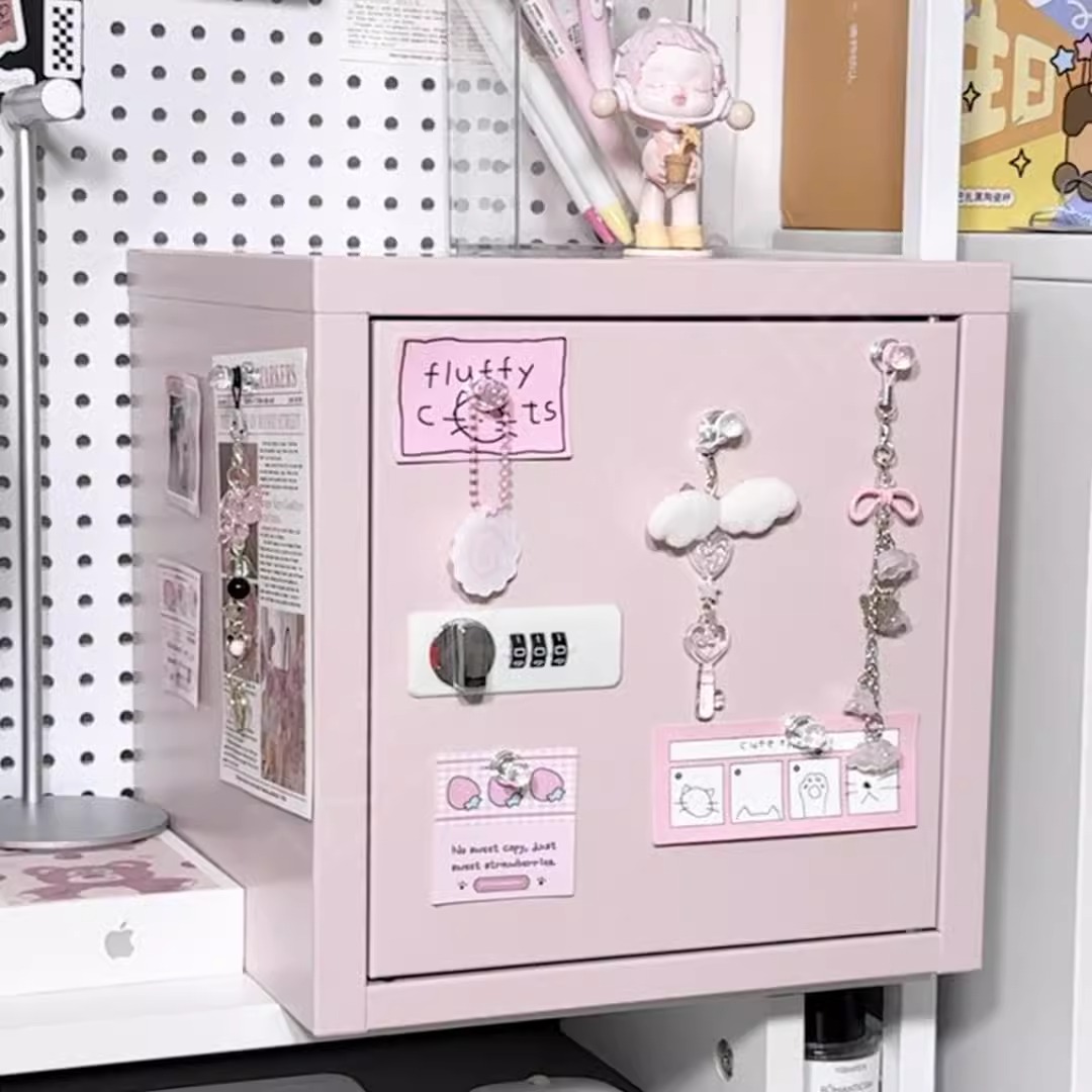 Desktop Safe Box Password Lock Storage Cabinet for Student Dormitory ...