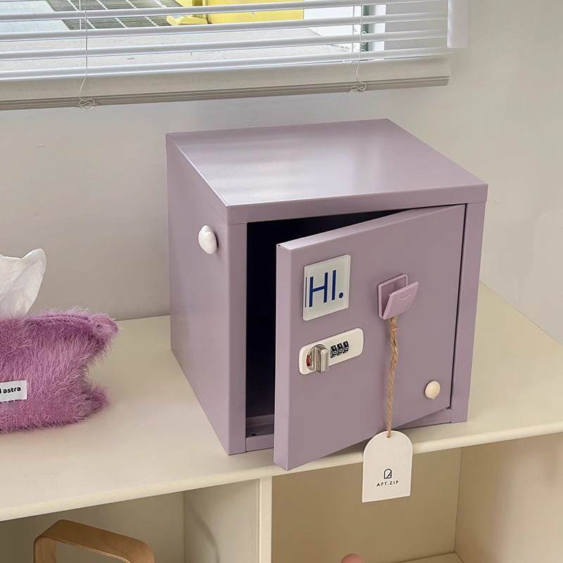 Desktop Safe Box Password Lock Storage Cabinet for Student Dormitory ...