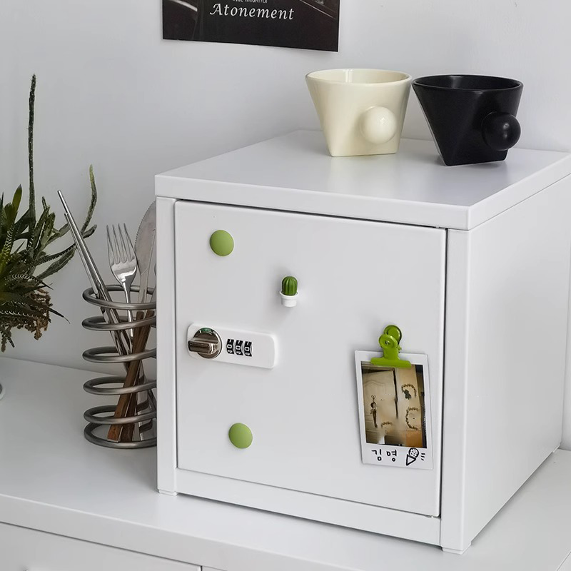 Desktop Safe Box Password Lock Storage Cabinet for Student Dormitory ...