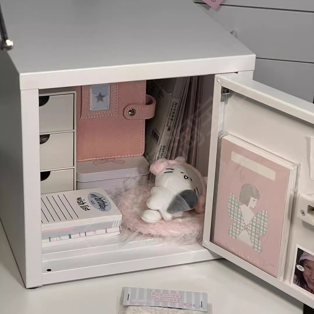 Desktop Safe Box Password Lock Storage Cabinet for Student Dormitory ...