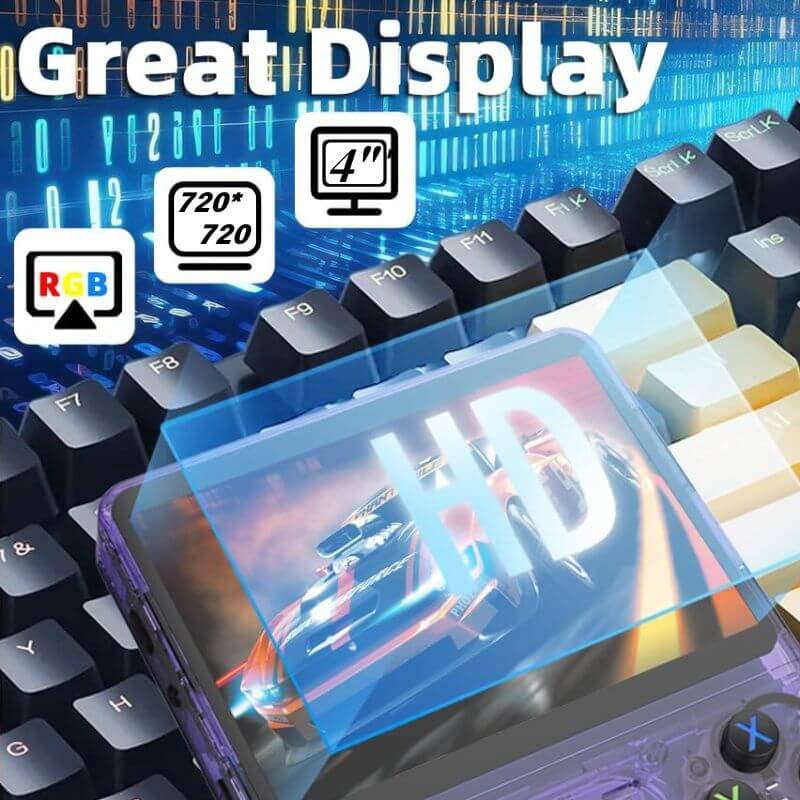 Mini R36S Max Retro Handheld Video Game Console System 4 Inch IPS ...