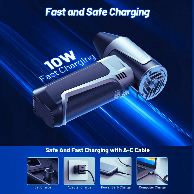 Violent Fan Blower Handheld Mini Turbojet Fan Electric Air Speed ...