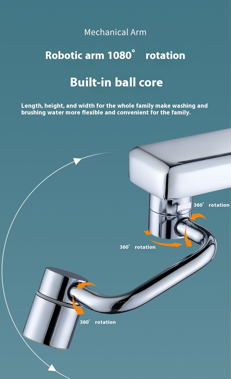 Universal Faucet Extension with Flexible Hose – Anti-Splash Nozzle for ...