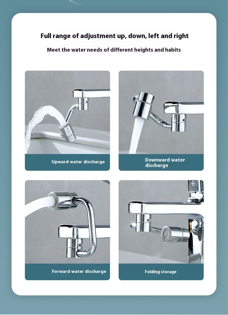 Universal Faucet Extension with Flexible Hose – Anti-Splash Nozzle for ...