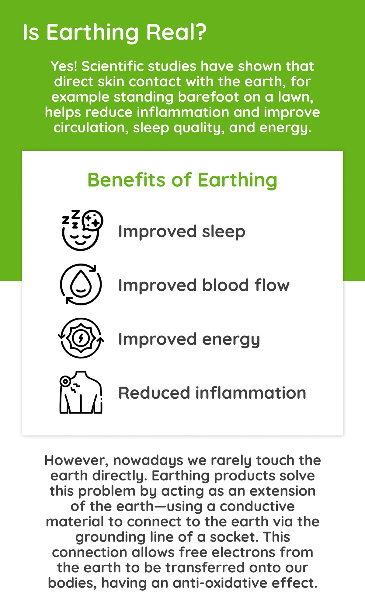 earthbeat Classic Earthing Mat. Grounding Natural Therapy for Sleep ...