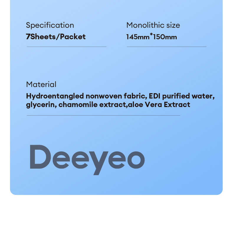 Deeyeo Baby Water Wipes Alcohol-Free Mini Portable Wet Tissue (7 Sheets ...