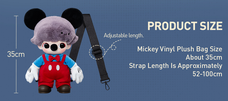 POP MART DIMOO WORLD x DISNEY Series-Mickey Vinyl Plush Bag | Shopee ...
