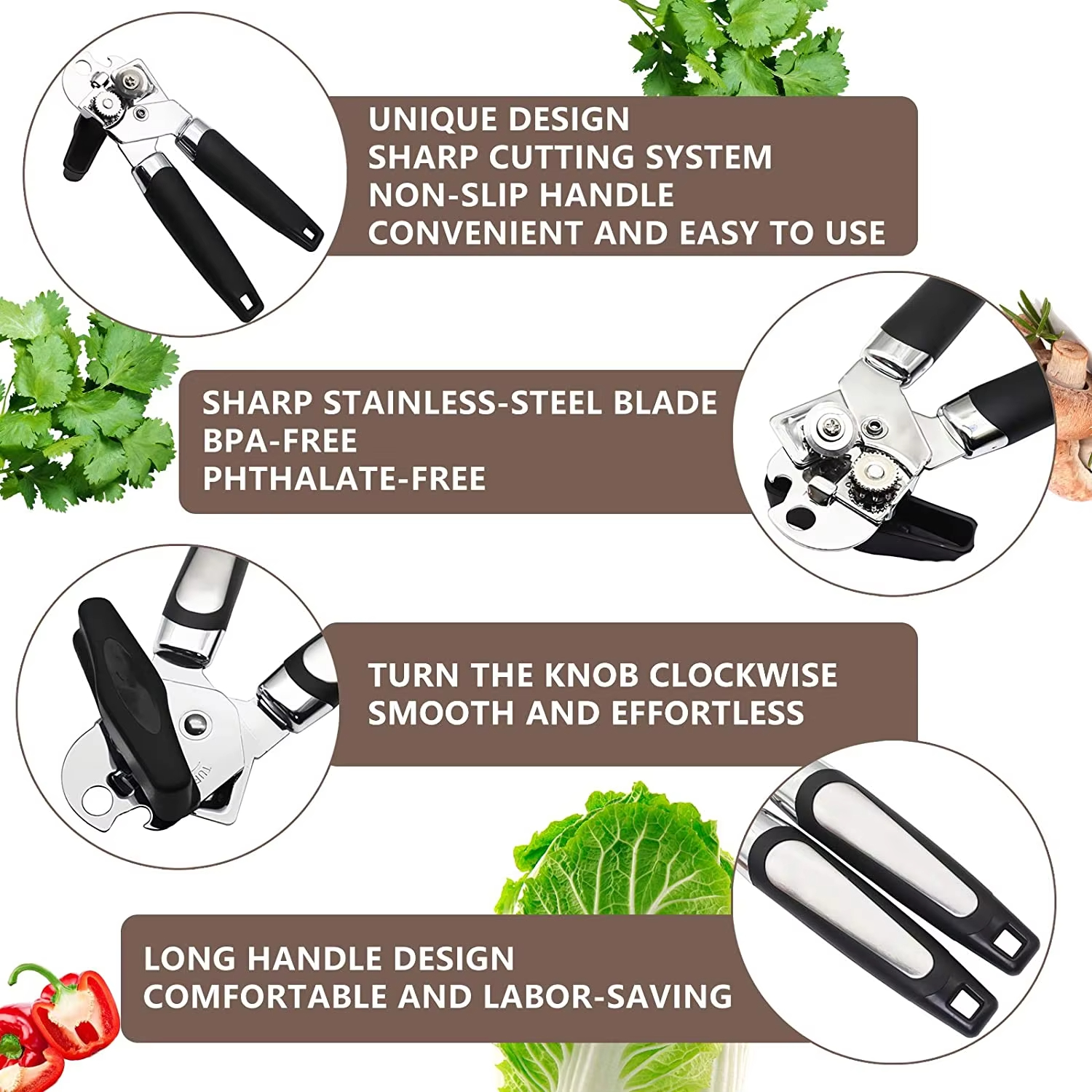 Professional Tin Manual Can Opener Multifunctional Stainless Steel Beer ...