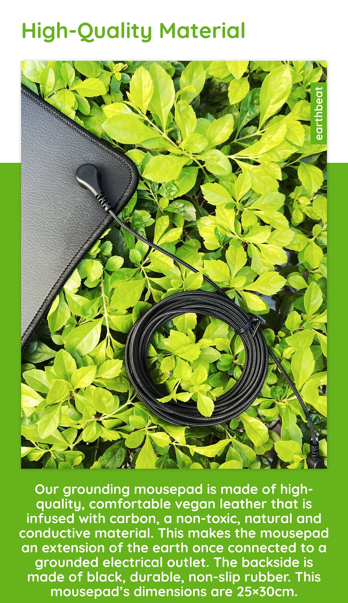 earthbeat Classic Earthing Mousepad. Grounding Natural Therapy. SG ...