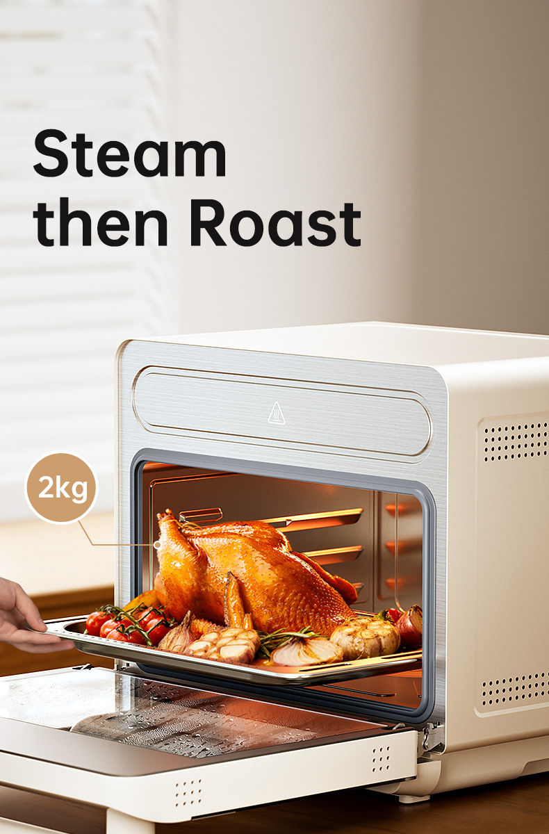 TJean Steam Oven Multifunctional Steam Air fryer Oven TJ-BZQKX24L1（24L ...