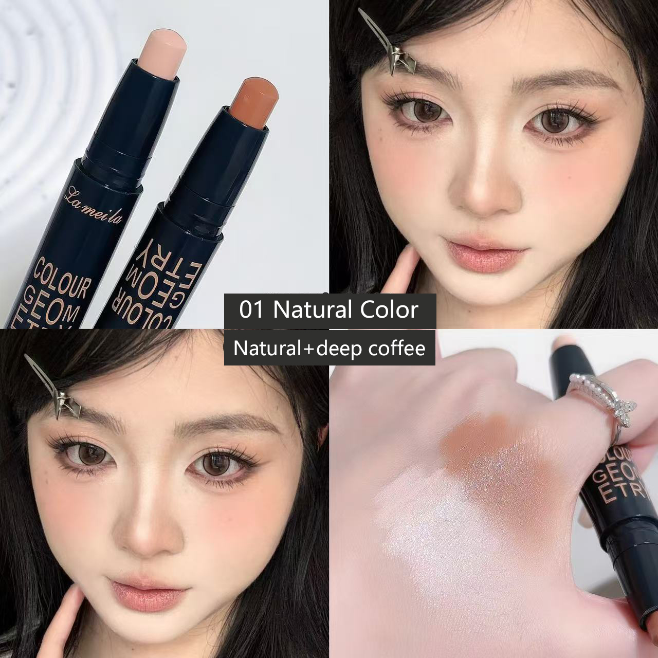 Dual-ended Contour Stick: Nose Shading, Highlighting, and Concealing for A 3d V-face Look ...