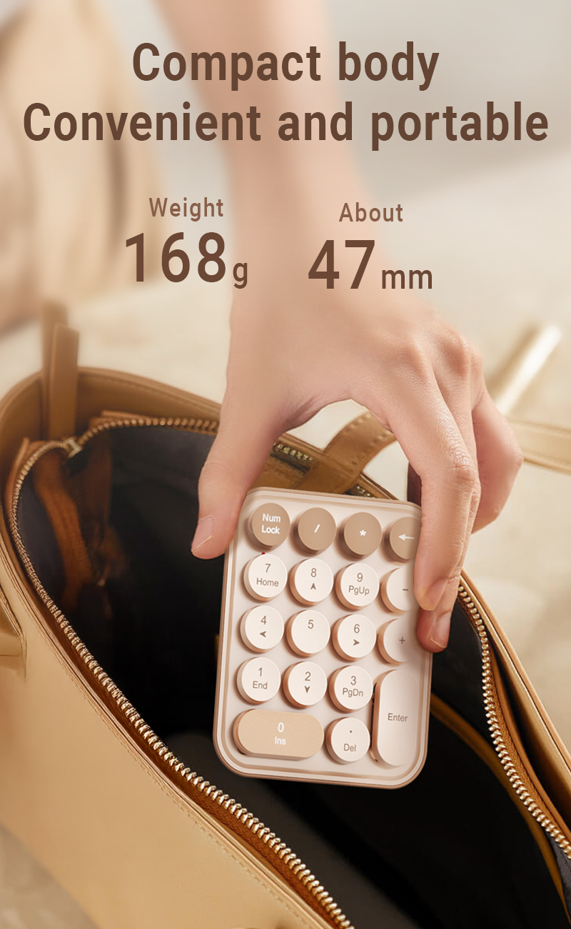 HOCO 520 Wireless Numeric Keypad 18Key Portable Mini Wireless 2.4G USB ...