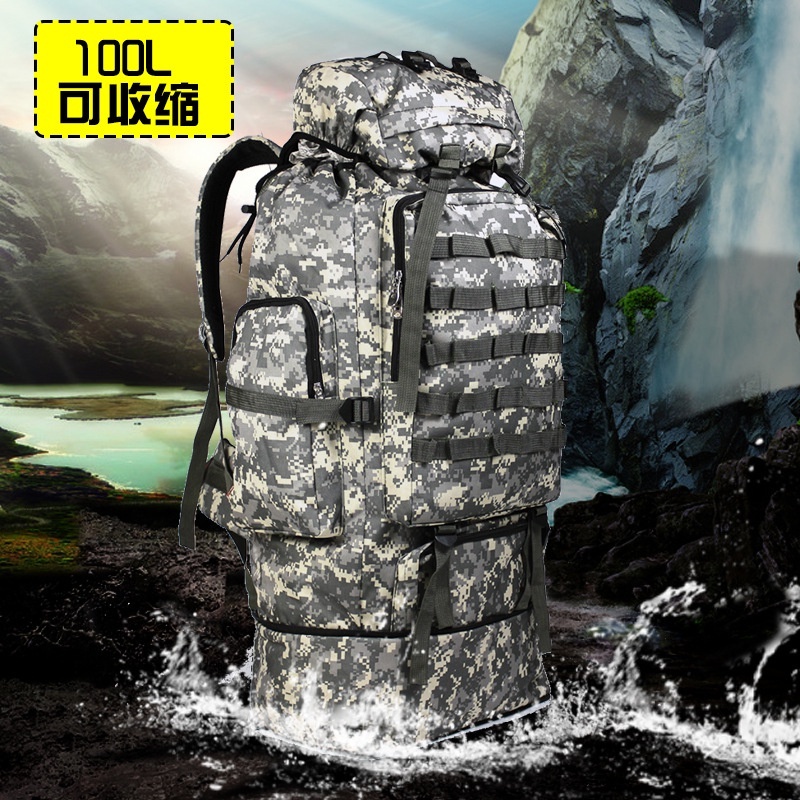 100L Hiking Bag Men's Backpack Waterproof Bagpack Camping Hiking ...
