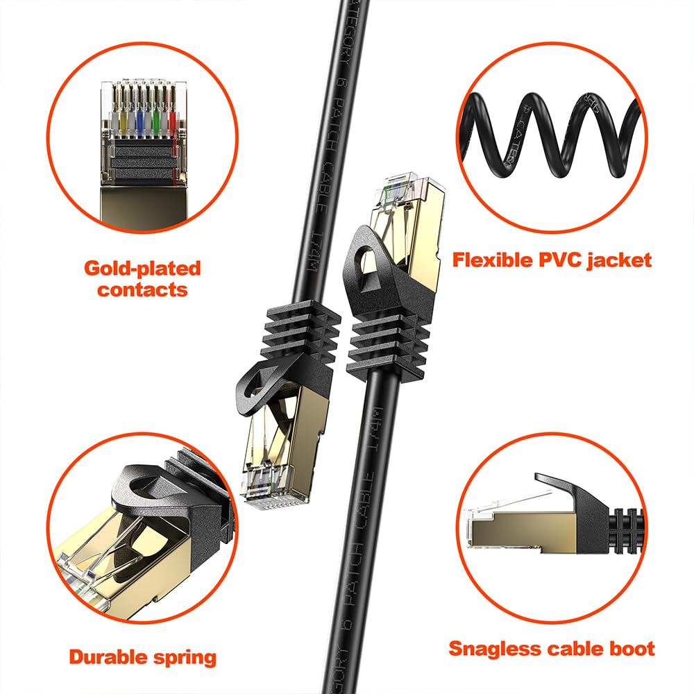 Network Cable 10M CAT6 Outdoor UTP Ethernet Lan 1000Mbps RJ45 for PC ...