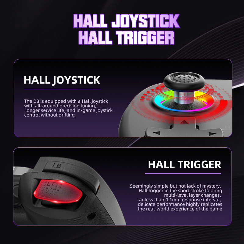 VILCORN D8 Tablet Game Controller Telescopic Gaming Controller ...