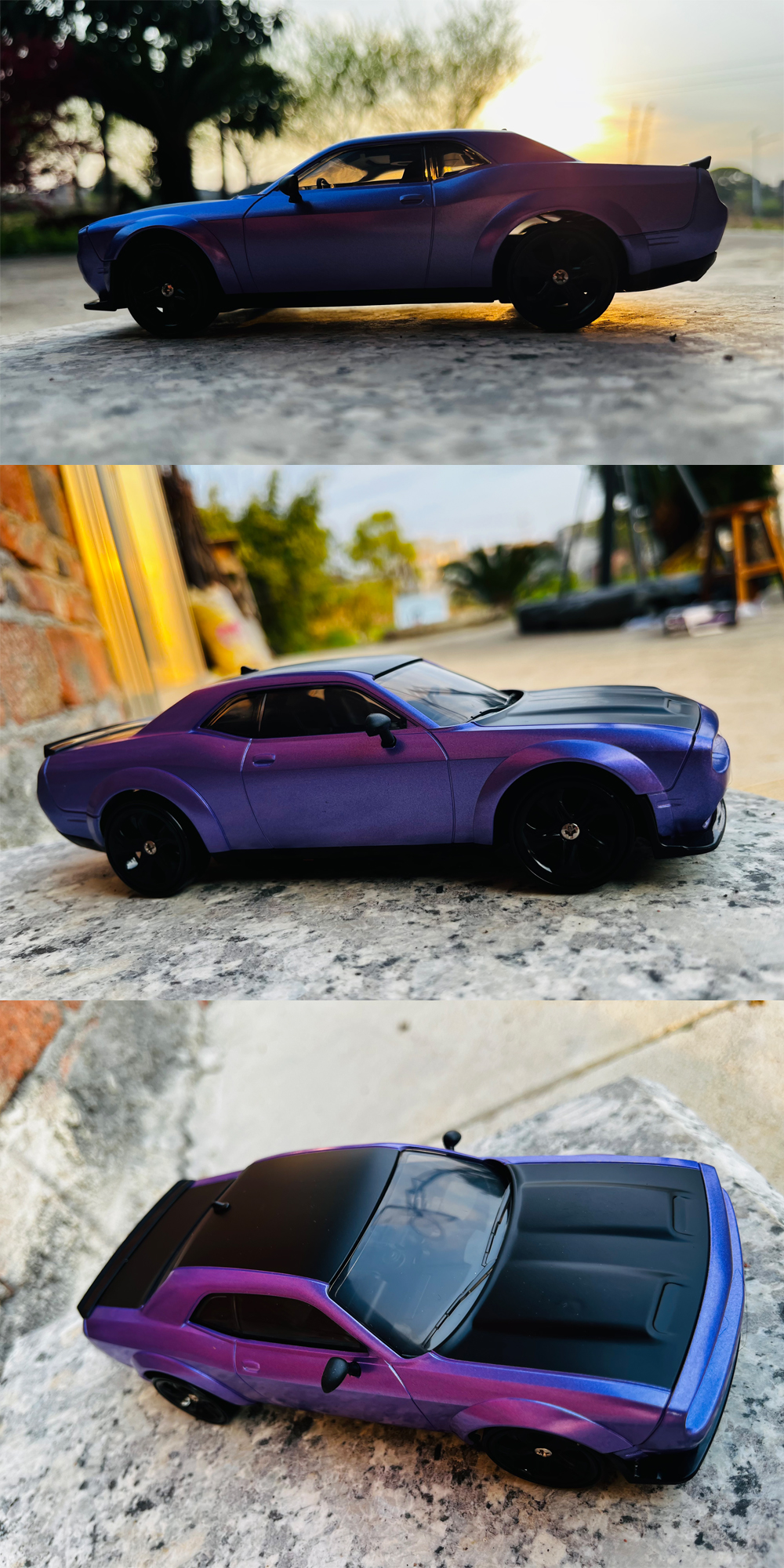 4WD RC Drift Car Dodge SRT Hellcat Model Racing GTR Remote Control ...