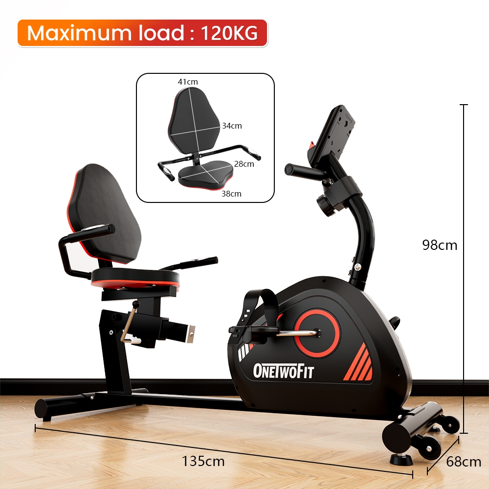 SG OneTwoFit 4KG Fitness bike 8 adjustable resistance levels Aerobic ...