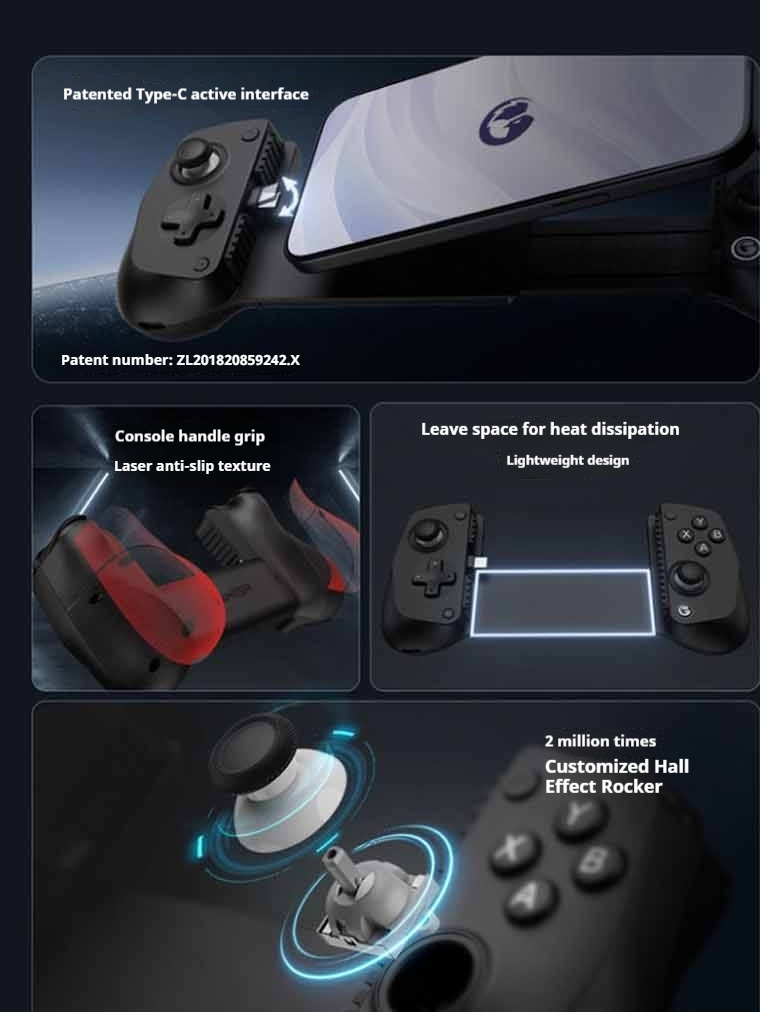 Gamesir X5 Lite Wired TYPE-C stretch game controller with custom Hall ...