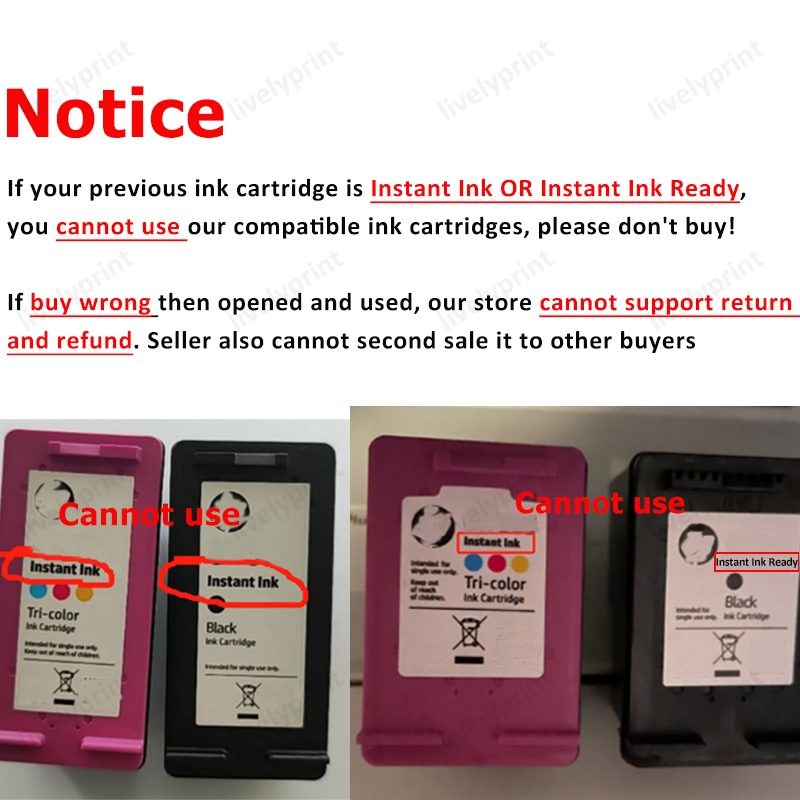 Compatible for 67XXL Ink Cartridge HP 67 Ink Cartridge for DeskJet 2330 ...