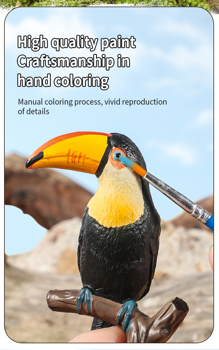 Birds Figures Realistic Parrot Toys Animal Figures Set Simulated ...