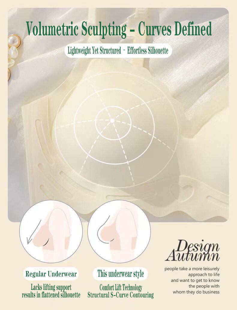 Seamless Push-Up Bra – Side Support Sleep Bra, Minimizer 3/4 Cup ...