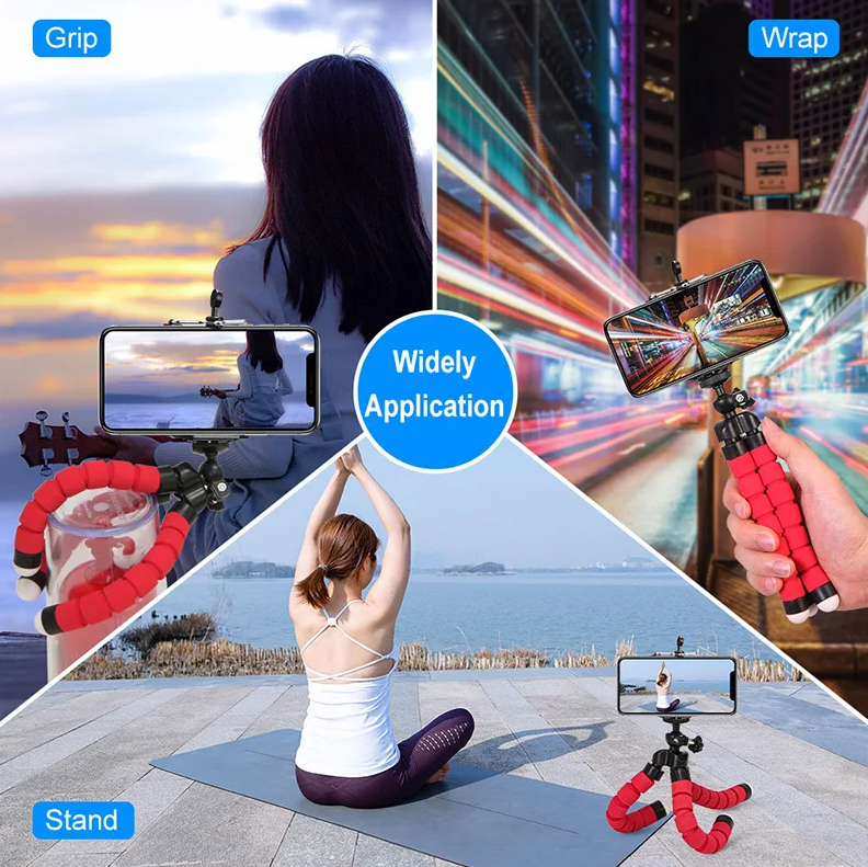 Tripods tripod for phone Mobile camera holder Clip smartphone monopod ...