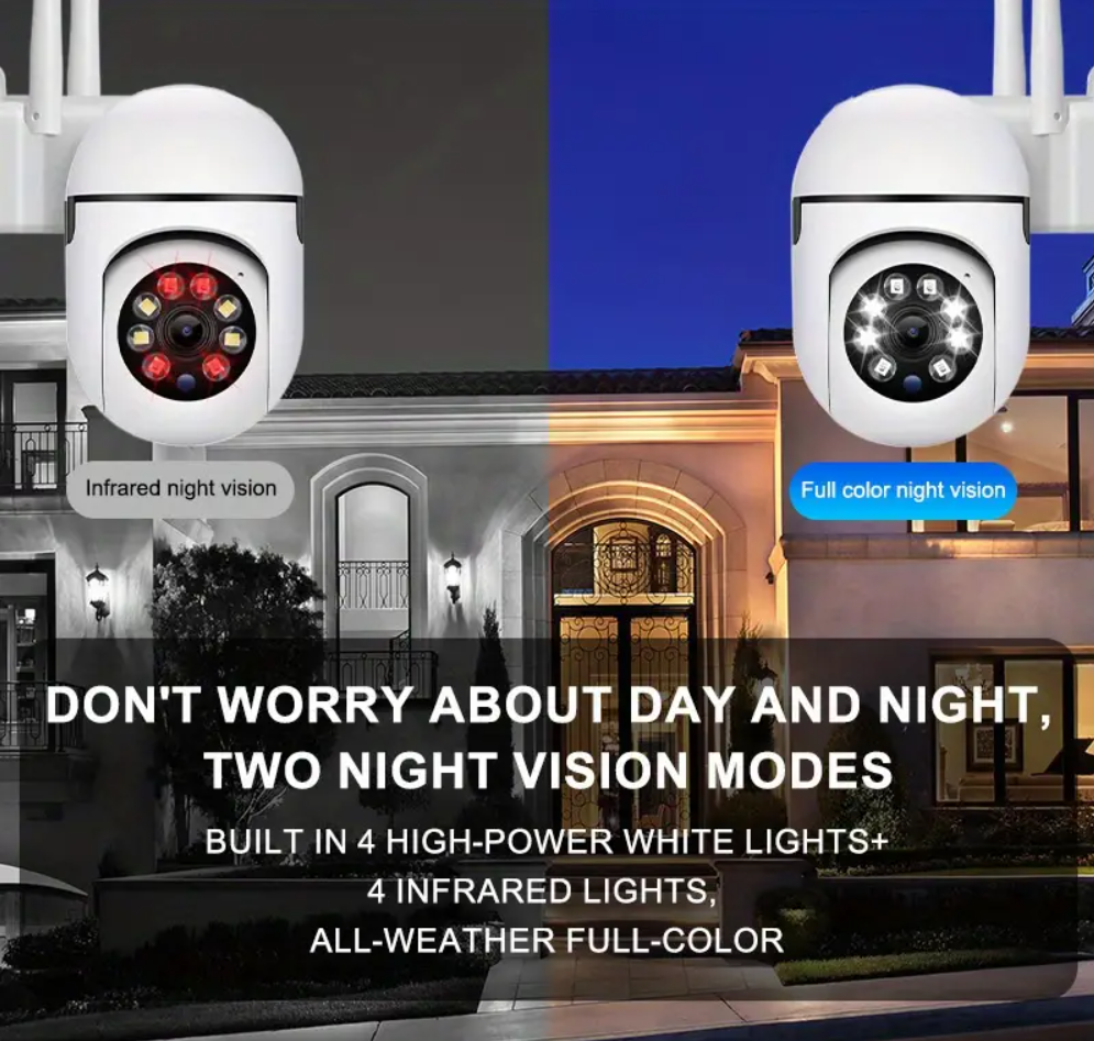 Wireless IP Camera Outdoor and Indoor Security System Color Night ...