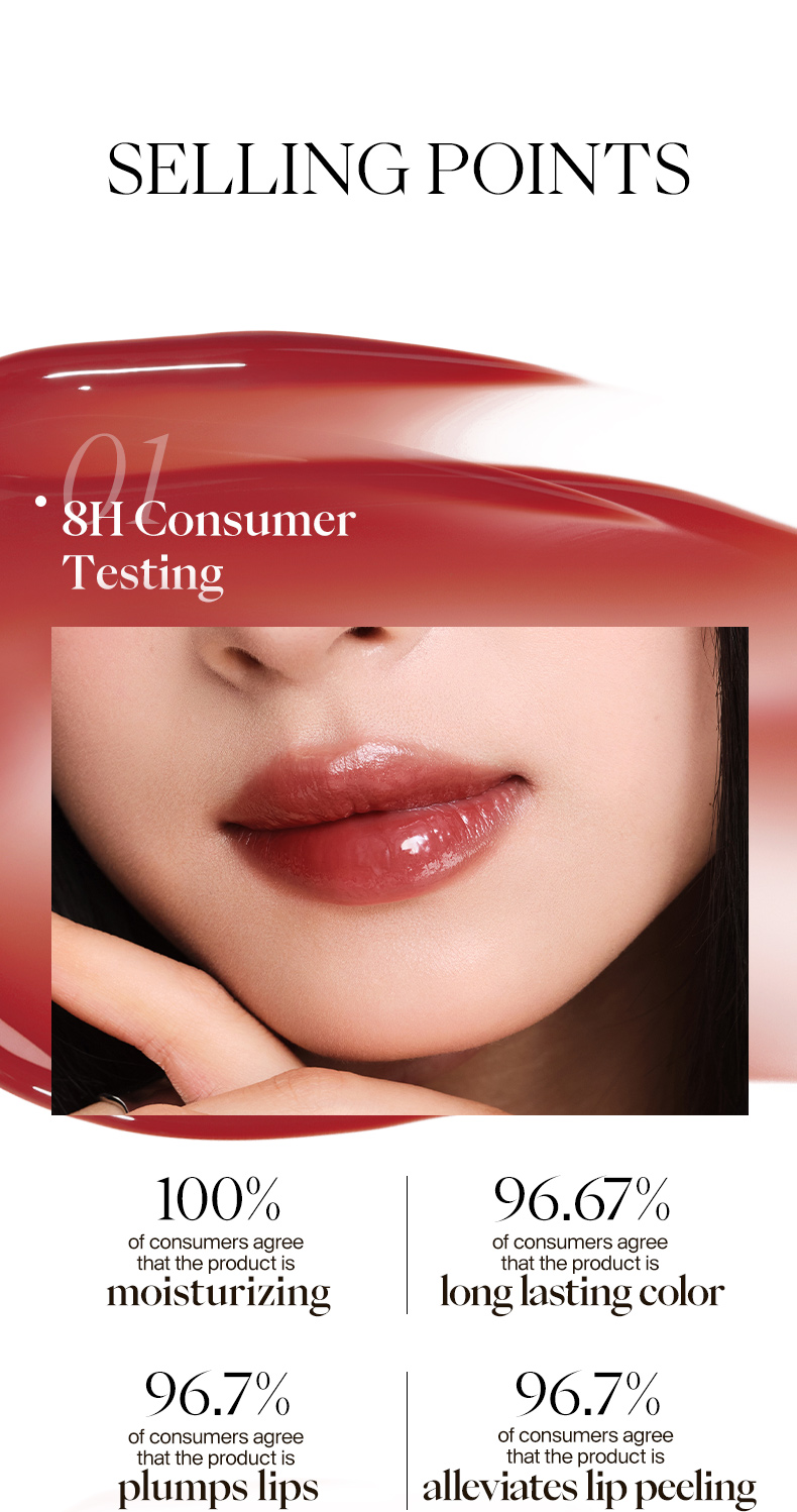 JOOCYEE[HOT]Glazed Rouge Watery Lip Gloss Moisturizing Mirror Long-lasting Soft 16 Colors ...