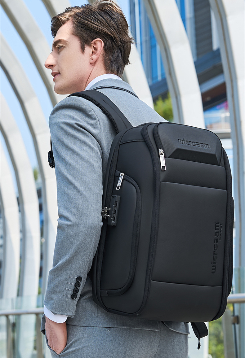 Kabohut Anti-Theft Waterproof Backpack For Men Daily Work Business ...