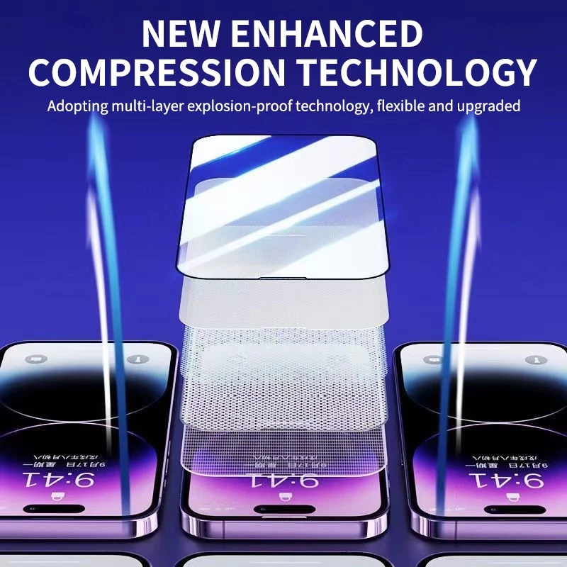 9D HD/Privacy Tempered Glass Screen Protector for iPhone 16 1514 13 12 ...