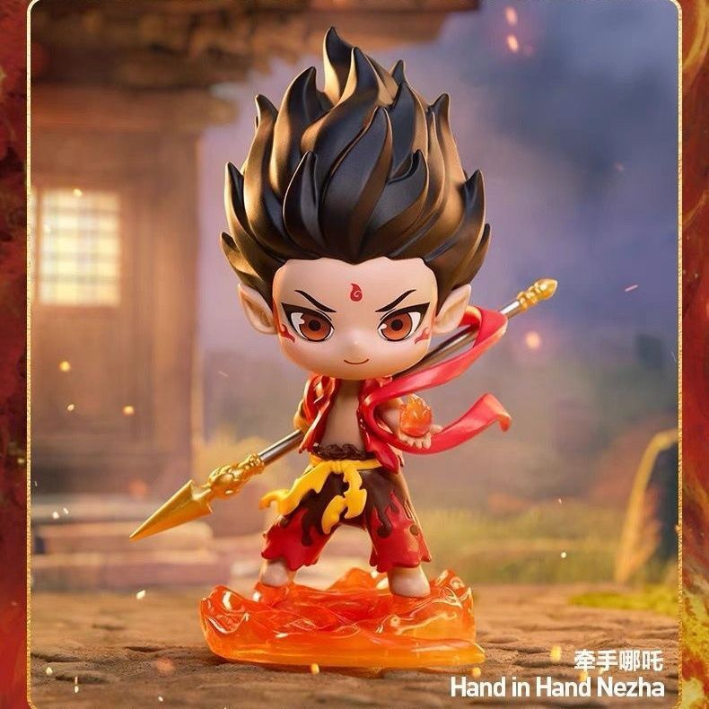 Genuine Pop Mart Nezha's Demon Boy Haunted Sea Natural Bond Series ...