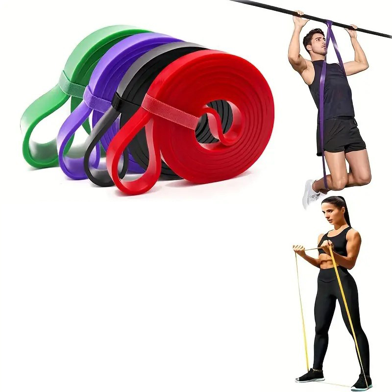Yoga Resistance Band - Latex Elastic Pull-Up Assist Ring for Fitness ...