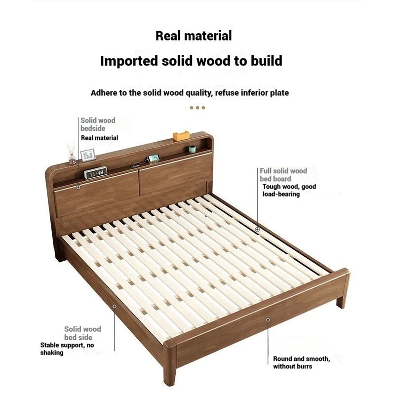 【Installation and delivery included】King/queen/single bed frame storage ...