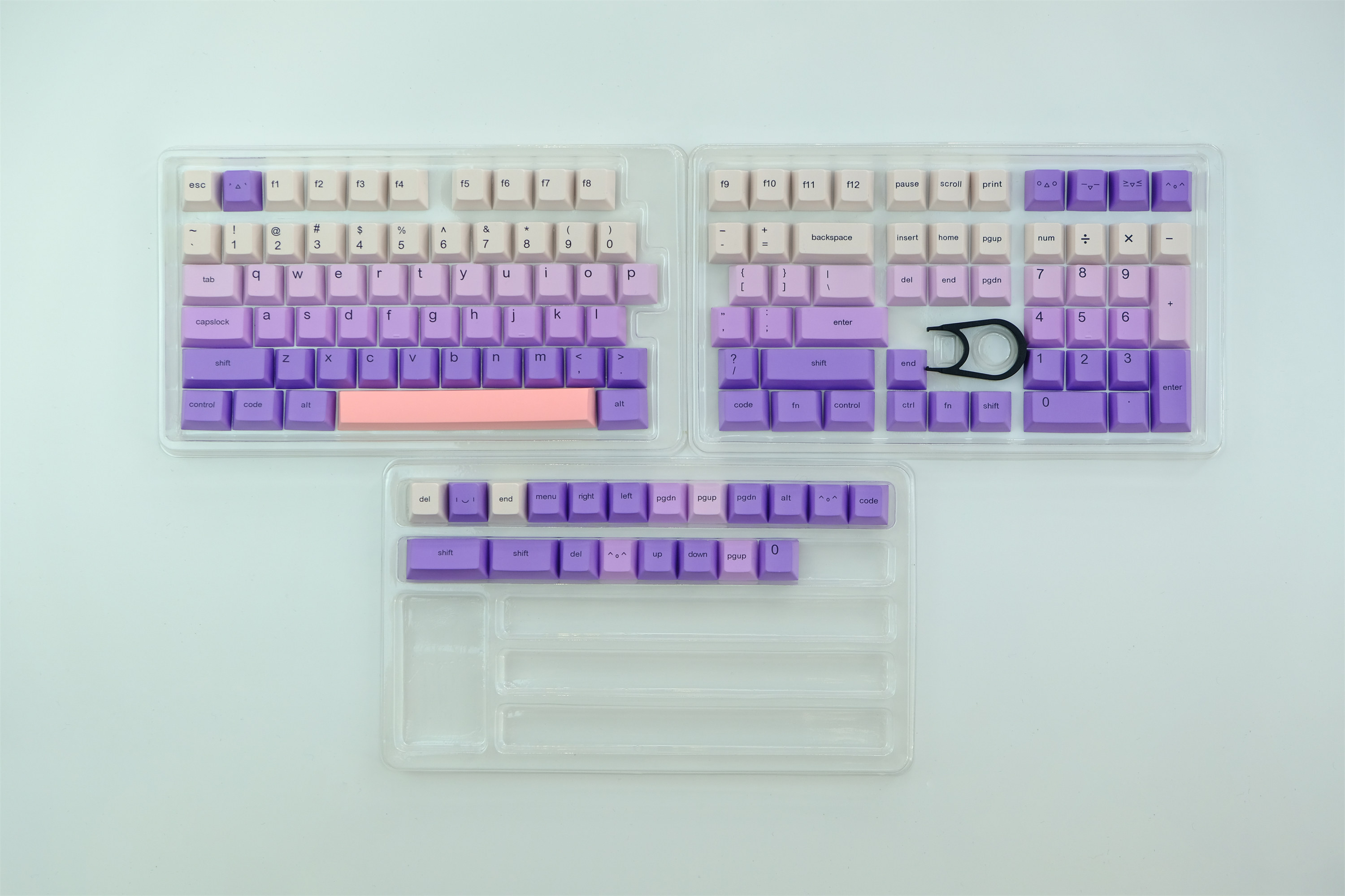 GMK Purple Gradient Keycap 129 Keys PBT Cherry Profile DYE-SUB For MX ...