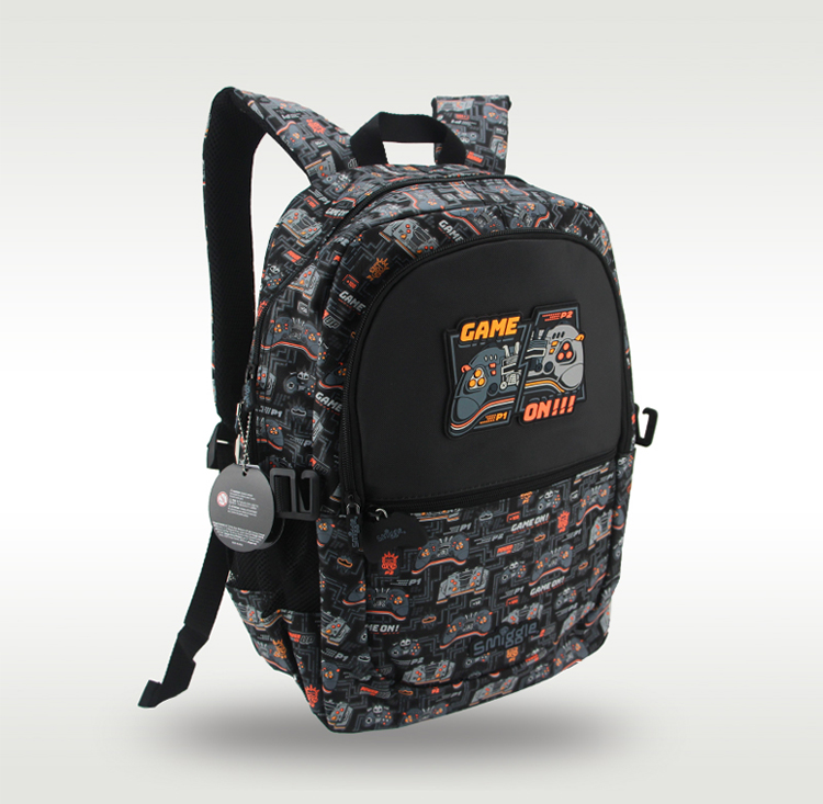 Australian smiggle school bag boys children's backpack Black game ...