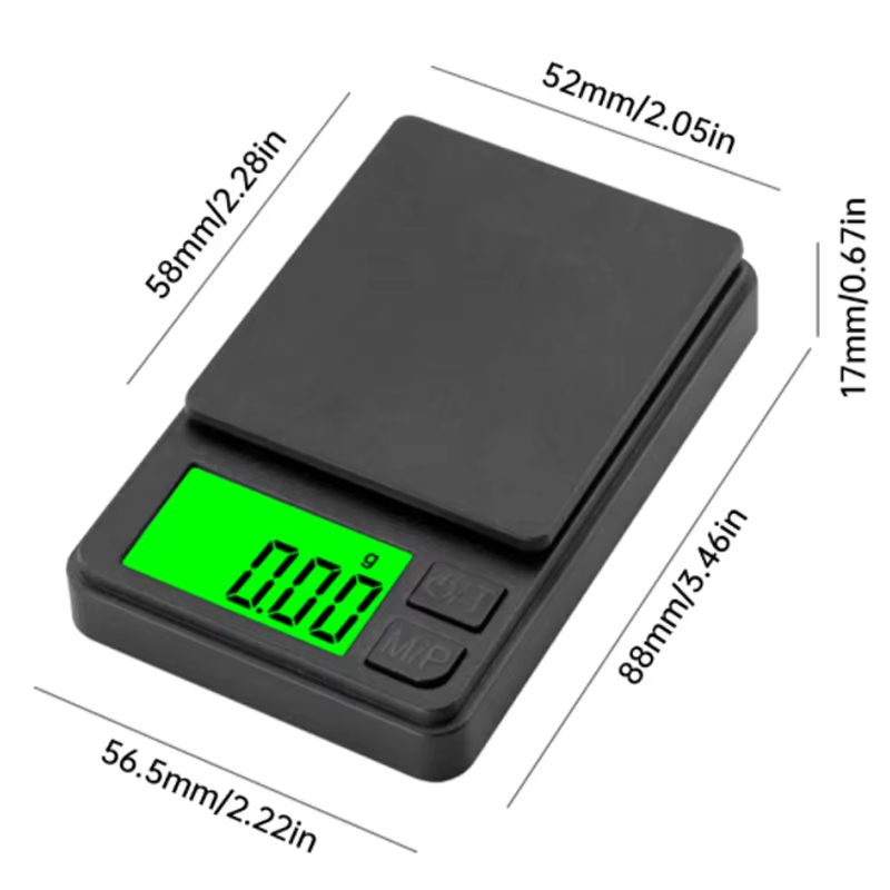 Precision Pocket Scale 1000g X 0.1g - Digital Gram, Food, Jewelry ...