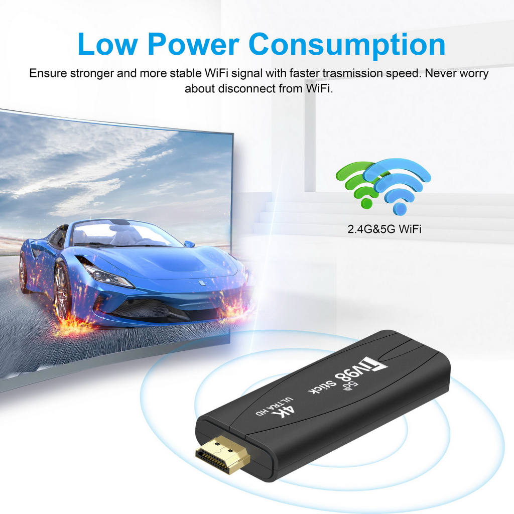 TV98 Smart TV Stick 4K 5G WIFI TV Stick TV BOX 8-128GB Smart TV Stick ...