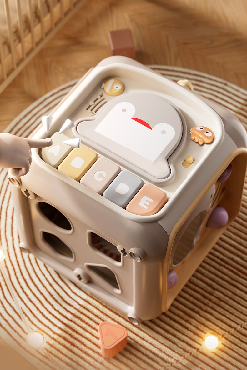 6in1 Baby Musical Activity Cube Sensory Manipulative Educational Toys ...