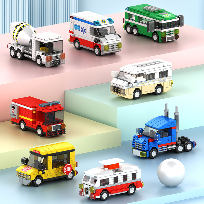 6 Series 48 Style City Car Racing Car Building Blocks Kids Children ...