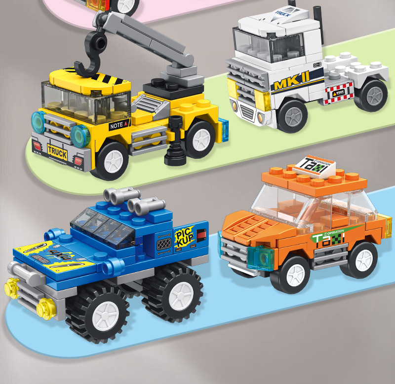6 Series 48 Style City Car Racing Car Building Blocks Kids Children ...