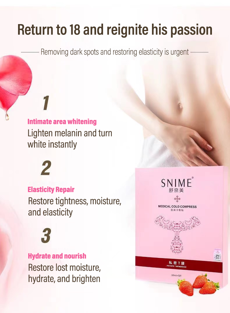 SNIME female private parts T-shaped patch, Private parts whitening,restore skin rejuvenation ...